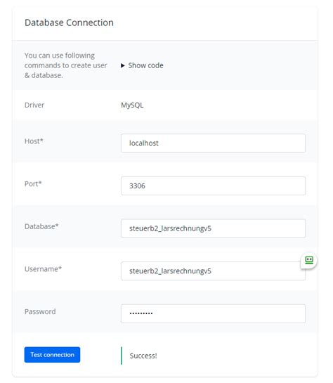 setup error wrong database credientials · issue 5031 · invoiceninja