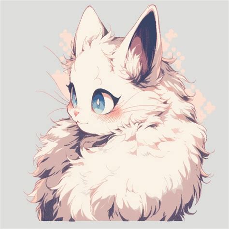 Premium Photo There Is A Cat With Blue Eyes And A Furry Coat