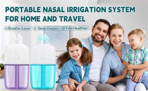 Nasal Irrigation System With 30 Saline Packets Dual Speed