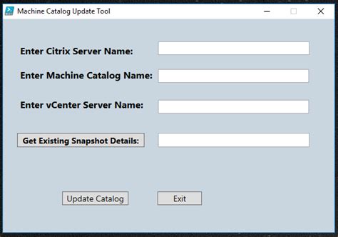 GitHub ChayScripts Citrix MCS Static Catalog Update Tool Tool To