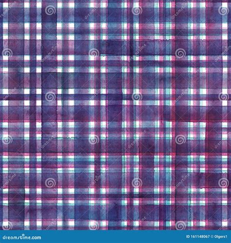 Watercolor Stripe Plaid Seamless Pattern Colorful Stripes Background