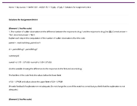 math 1281 ay2021 t5 solutions for assignment unit 4 solutions for