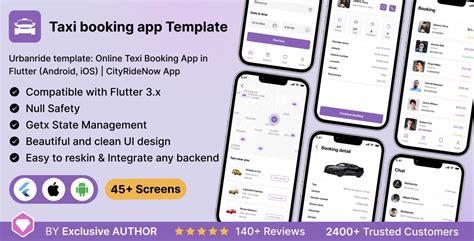 Urbanride Template Online Taxi Booking App In Flutter Android Ios
