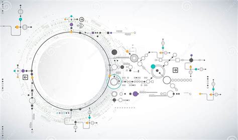 与各种各样的技术的抽象科学技术背景 向量例证 插画 包括有 动态 行业 能源 连接数 概念 灰色 65306286