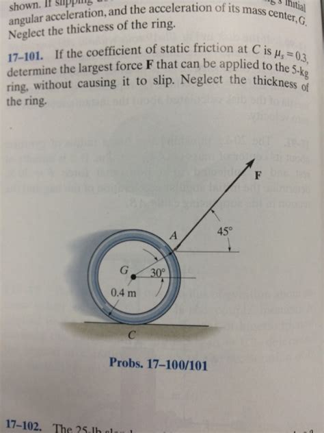 Solved If The Coefficient Of Static Friction At C Is Us Chegg