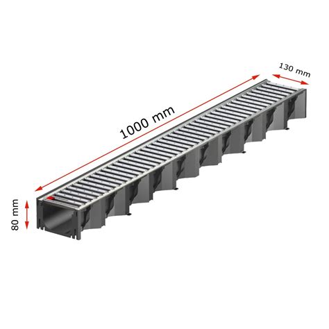 Set 5 Rigole Aco Self Hexaline 20 Din Polipropilena Grătar Nervurat