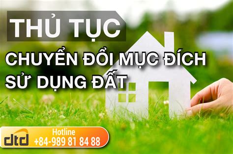 thủ tục chuyển đổi mục đích sử dụng đất