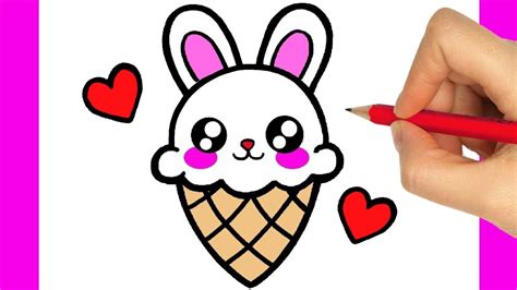 How To Draw A Cute Ice Cream Easy Step By Step Foods Drawings How