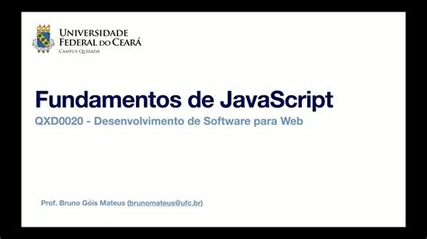 Aula 06 Fundamentos de JavaScript Introdução YouTube