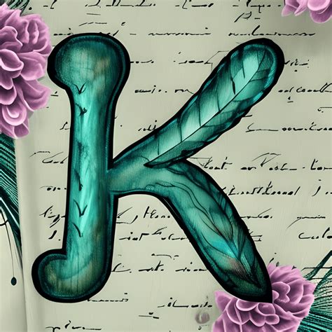 Vintage Perkament Alfabet Letter G Met Pauwenveer En Lila Creative