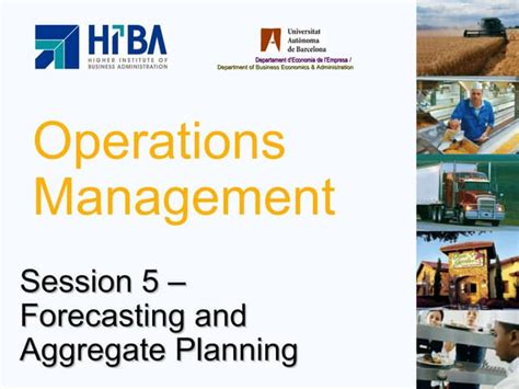 Forecasting And Aggregate Planning Ppt Business Accounting And Finance Business