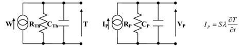 Equivalent Thermoelectrical Circuit Of An Homogeneous Pyroelectric Download Scientific Diagram