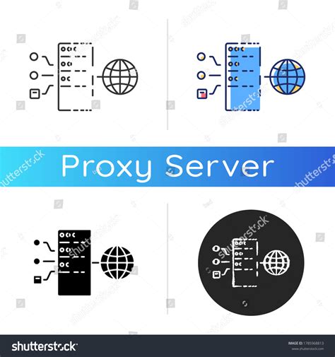 Transparent Proxy Icon Intercepting Inline Or Royalty Free Stock Vector 1785968813 Avopix Com