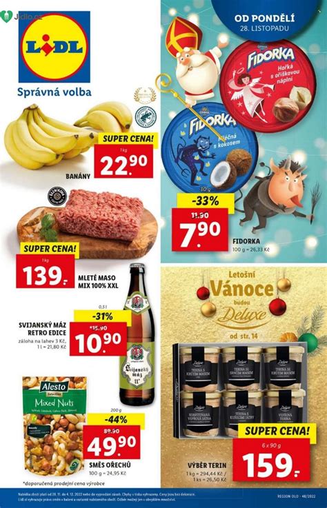 Lidl leták akce od 28 11 2022 do 04 12 2022 Jídlo cz