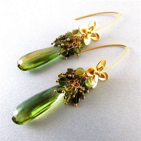 Pin By Serpil Serdar On Yeşil Tourmaline Earrings Gemstone Jewelry