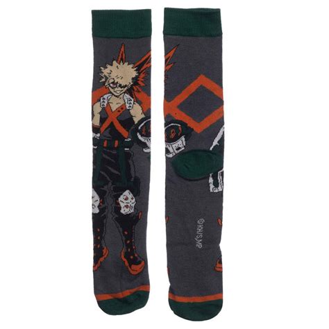My Hero Academia 3 Pair Unisex Crew Sock Set Bucket Popcorn Bucket