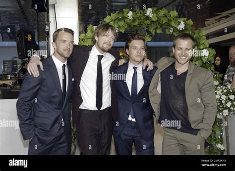 Tim Draxl Kris Marshall Xavier Samuel And Kevin Bishop Arrive At The