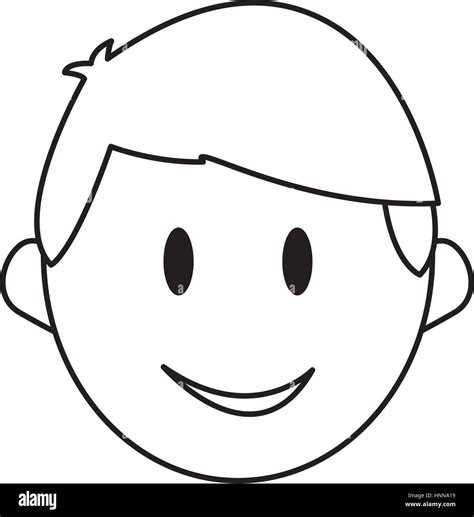 Man Face Cartoon Icon Vector Illustration Graphic Design Stock Vector
