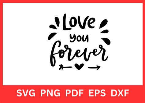 Love You Forever Svg Vector Graphic By Fashionzonecreations · Creative