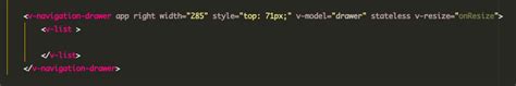 V Navigation Drawer Border BUG Issue Vuetifyjs Vuetify GitHub