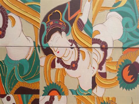 沥粉贴金创意装饰画《飞天》zhouwei0627 站酷zcool