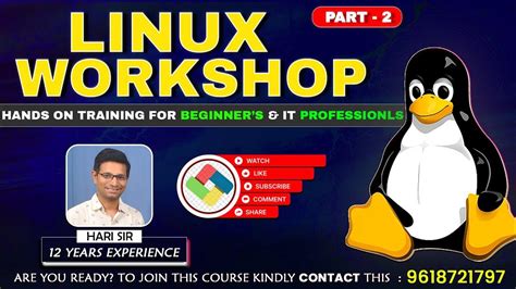 Linux Workshop Part 2 🔥 Hands On Linux Training For Beginners And It Professionals Youtube