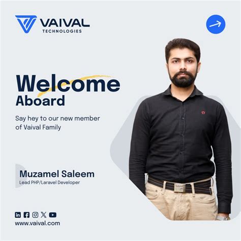 Vaivaltechnologies Welcomeaboard Newhire Leaddeveloper Php Laravel Vaival Technologies