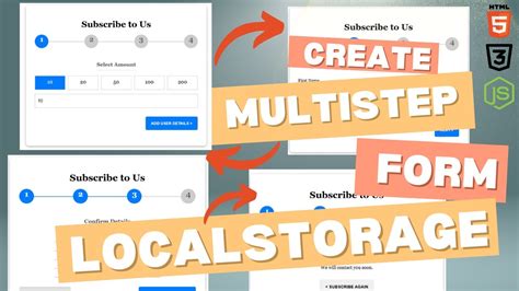 Creating A Multi Step Form With Html Css And Javascript Part 2 Step