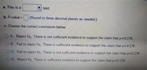 Solved The Test Statistic Of Z 2 93 Is Obtained When Testing