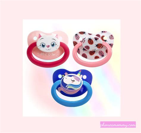Trio Of Cutesy Abdl Pacifiers By Auntiebrenda On Deviantart
