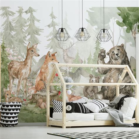 Forest Friends Wall Mural