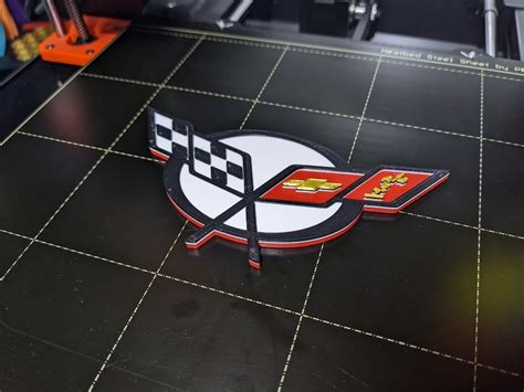 Corvette C5 Emblem Multicolor By Eg3dprinting Download Free Stl