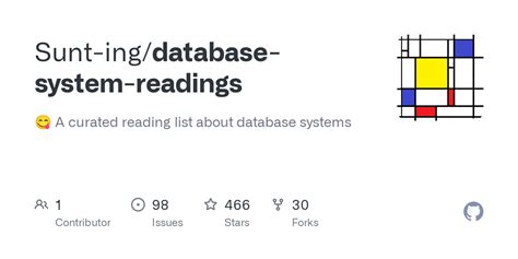 Github Sunt Ingdatabase System Readings Yum A Curated Reading List About Database Systems