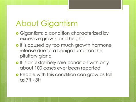 Ppt Gigantism Powerpoint Presentation Free Download Id1990180