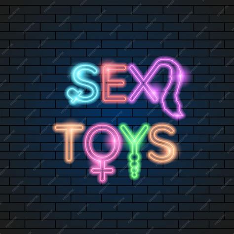 Premium Vector Abstract Sex Love Shop Adult Toys Neon Light Electric