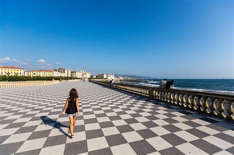 Italy Tuscany Livorno Walk On The Sea License Image 71334313