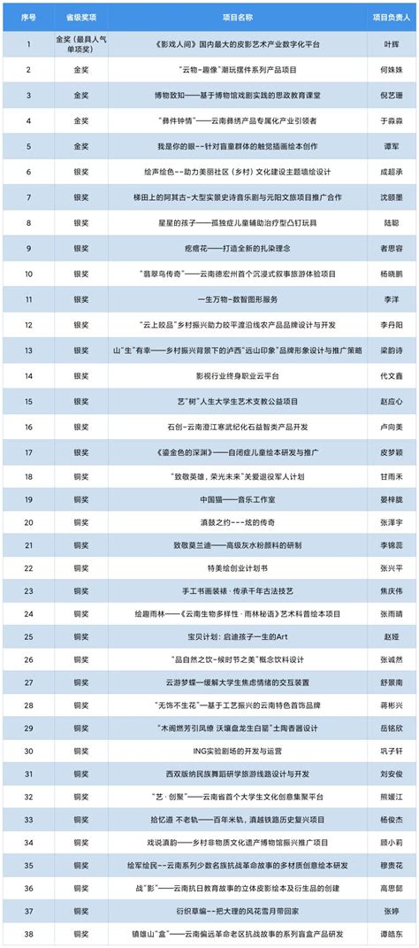 【教务快讯】5金12银21铜！ ——云艺学子在第七届中国国际“互联网”大学生创新创业大赛云南赛区总决赛中再创佳绩 云南艺术学院教务处