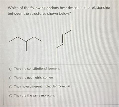 Solved Which Of The Following Options Best Describes The Chegg