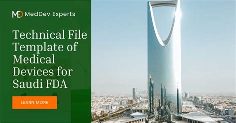 Complete Technical File Template Of Medical Devices For Saudi Fda