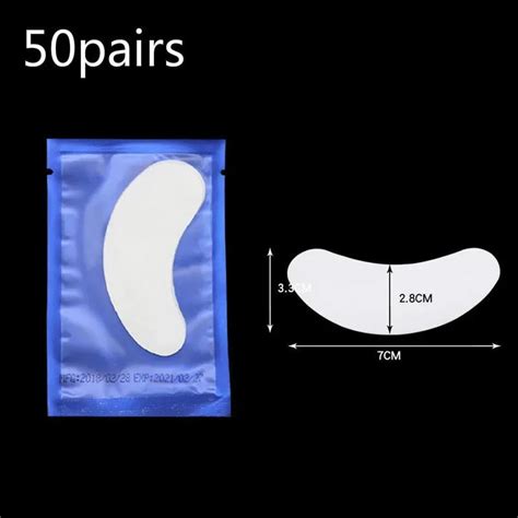 50pairs Eyelash Pad Gel Patch Grafting Eyelashes Under Eye Patches For Eyelash Extension Paper