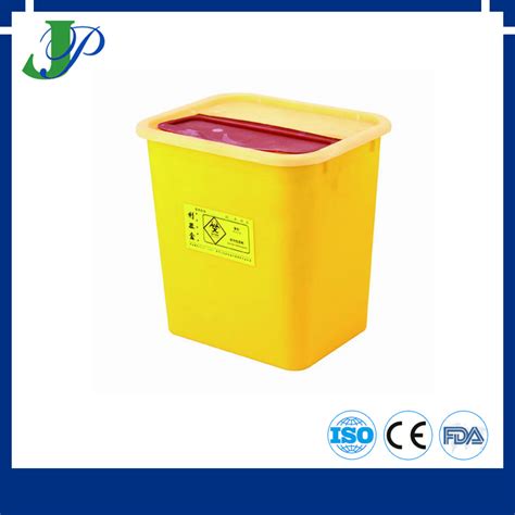 Rectangle Shape Plastic Sharps Container Disposal Sharps Container