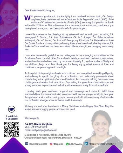 Deepa Varghese Posted On Linkedin