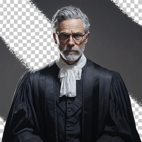 Premium Psd A Man In A Black And White Suit Stands In Front Of A