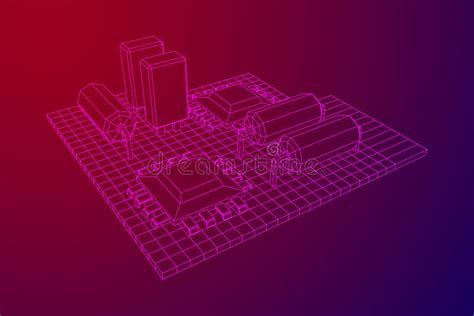 Circuit Board Electronic Computer Components Motherboard Stock Vector