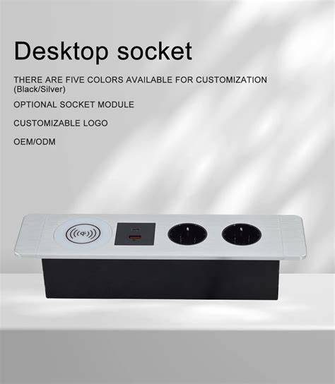 Bnt Office Multifunctional Under Table Socket Eu Power Socket With Usb