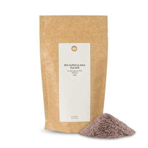 Raw Organic Auricularia Mushroom Powder Whole Mushroom 100g Sunday