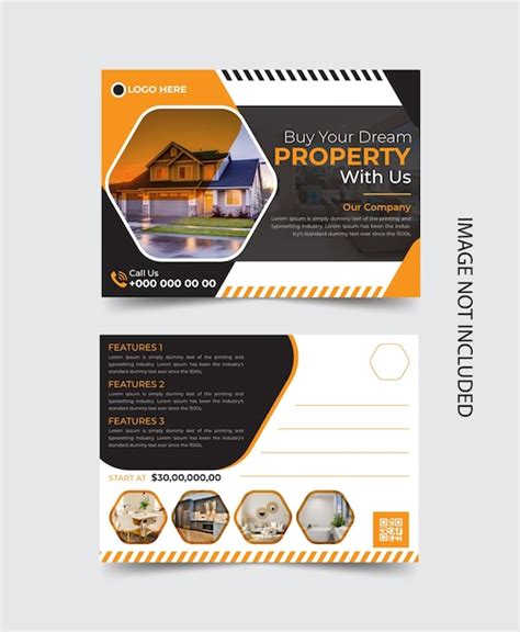 Premium Vector Post Card Design Template