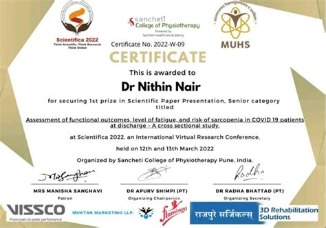 Dr Nithin Ravindran Nair Pt On Linkedin Scientifica2022 Muhs