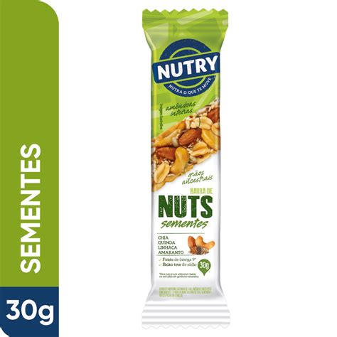 Barra De Nuts Nutry Sementes 30g Extrafarma