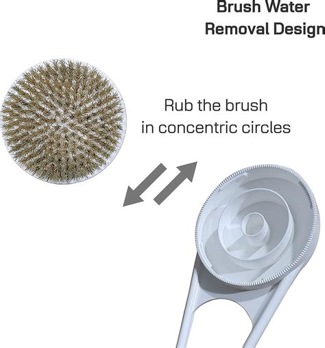 Selyback 17 8 Body Brush And Lotion Applicator For Back 3 Types Of Caps